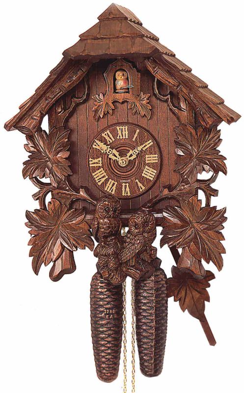 Cuckoo clock with owls and owl call buy now from Black Forest - Germany
